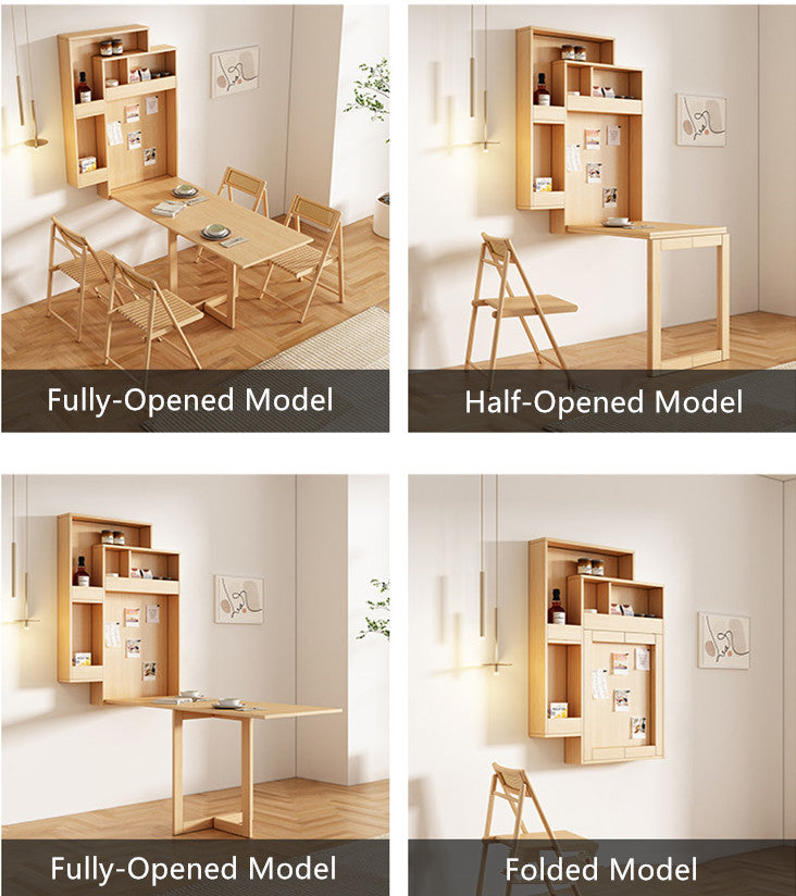 Wall Mounted Multipurpose Folding and Expandable Table With Different ...